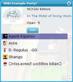 Party - Whirled Club Wiki