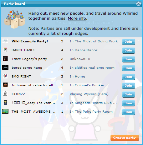 Party - Whirled Club Wiki